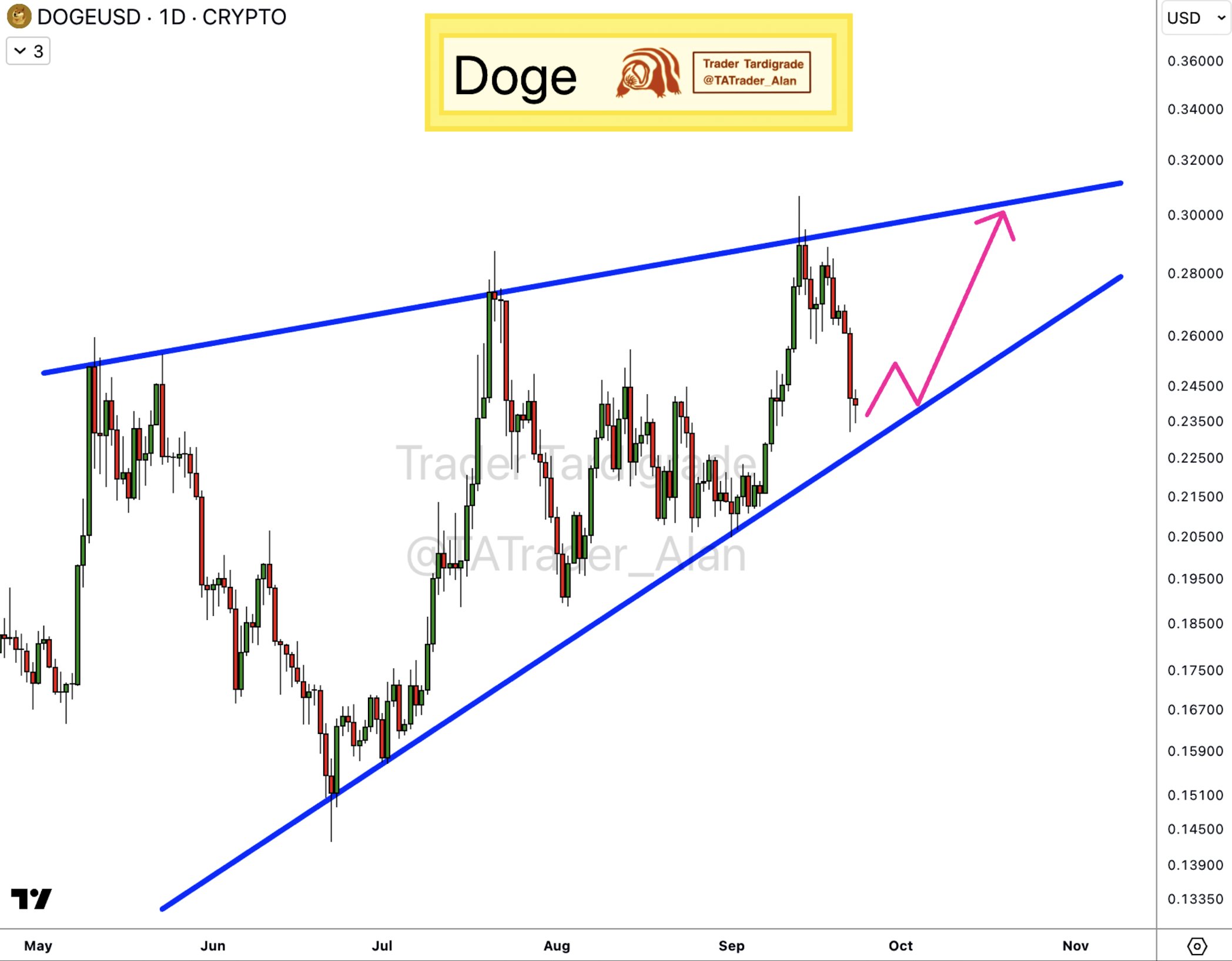 DOGE Coin Price Builds Ascending Pattern: Bulls Eye Breakout Above $0.30