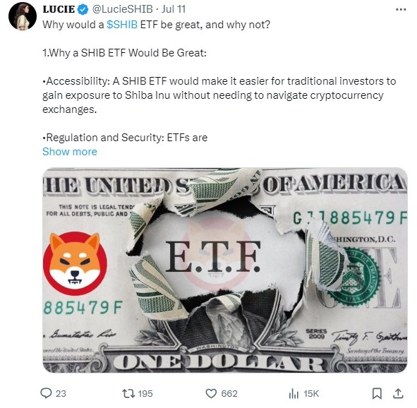 Shiba Inu (SHIB) ETF: Team Member Weighs In on Pros and Cons
