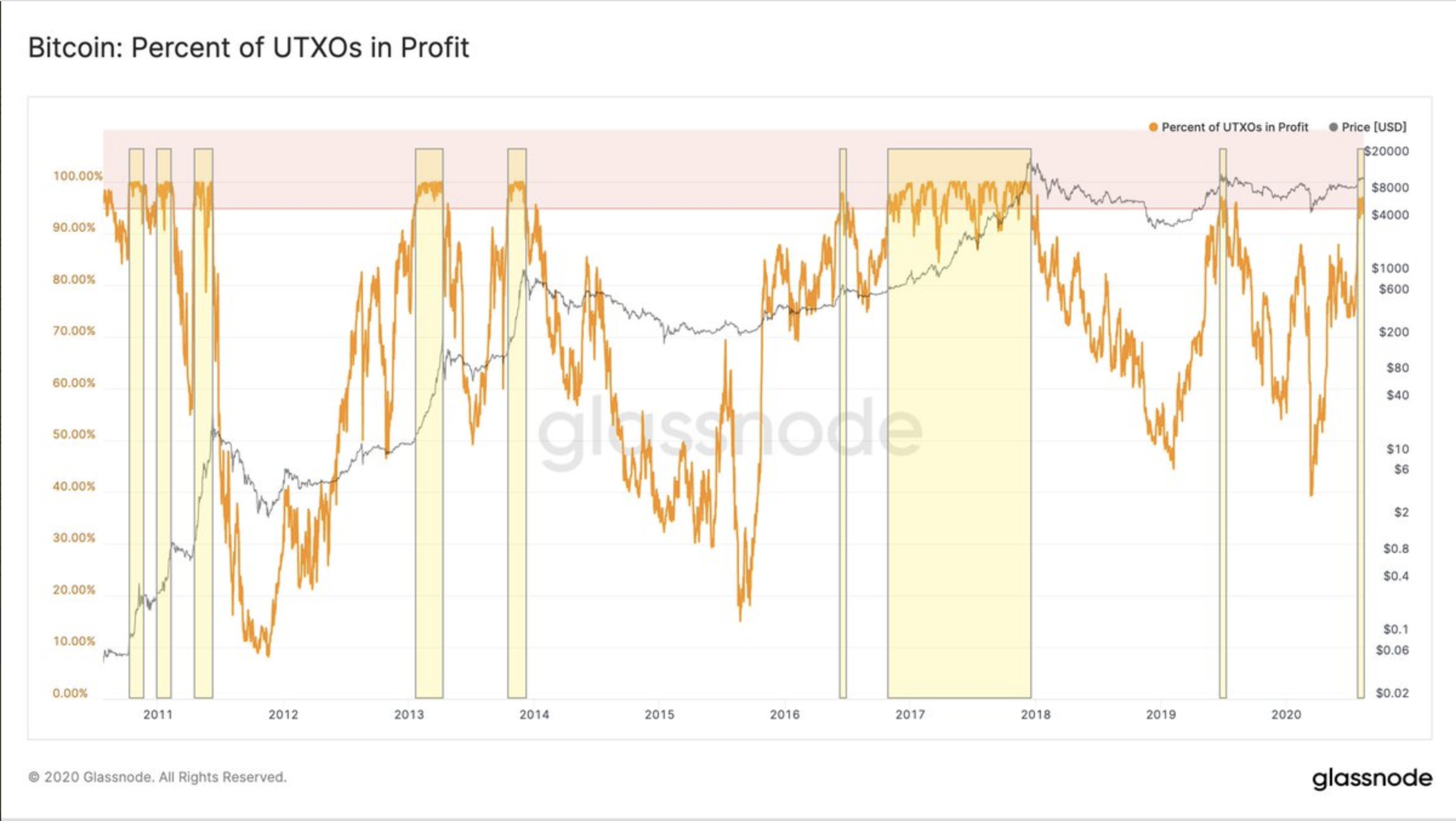 95% of All Bitcoin (BTC) HOLDers are Making a Profit Over the All-Time ...