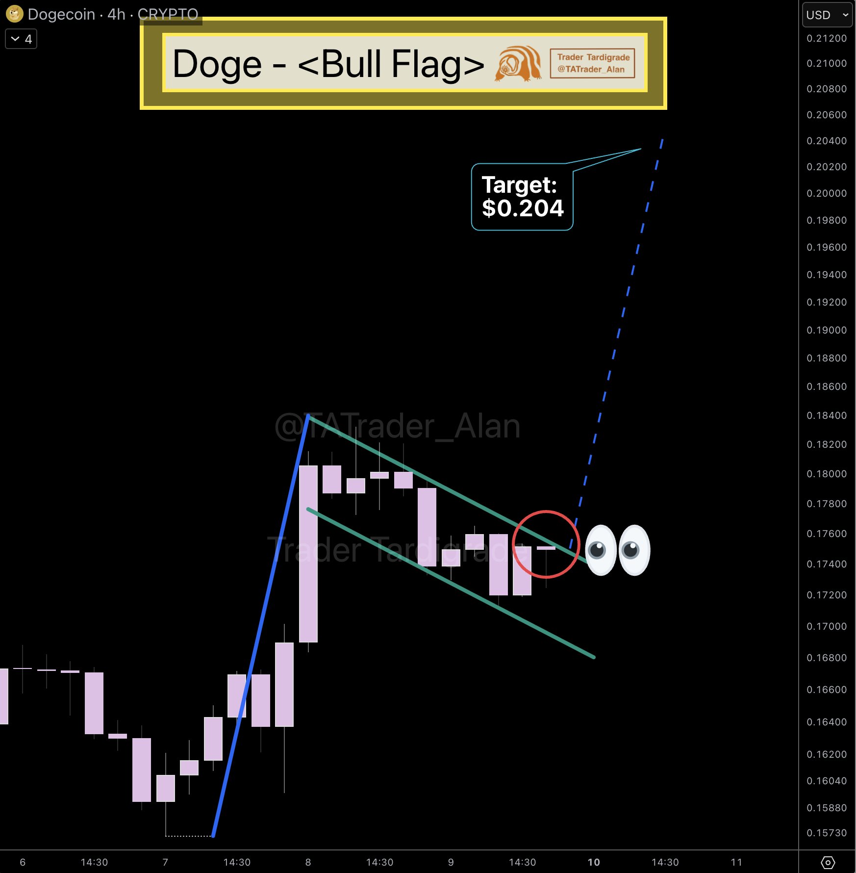 Dogecoin News: Bull Flag Points to Key Price Level
