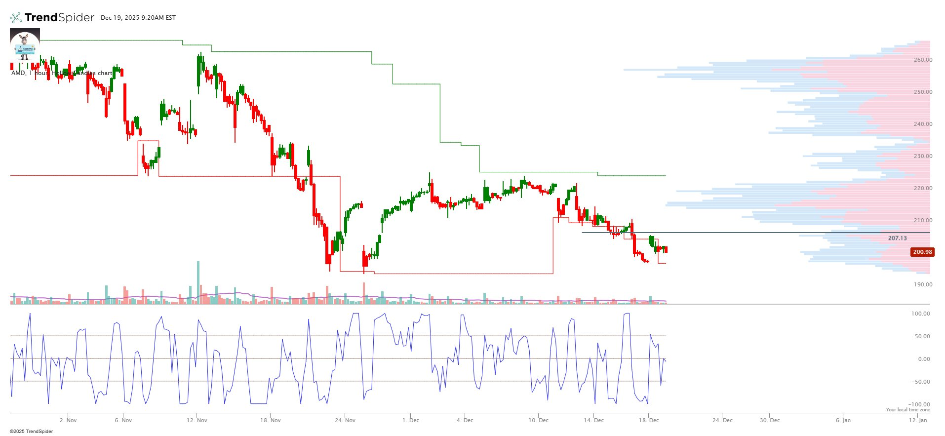 AMD Consolidates Near $207 as Shares Test Key Resistance Level