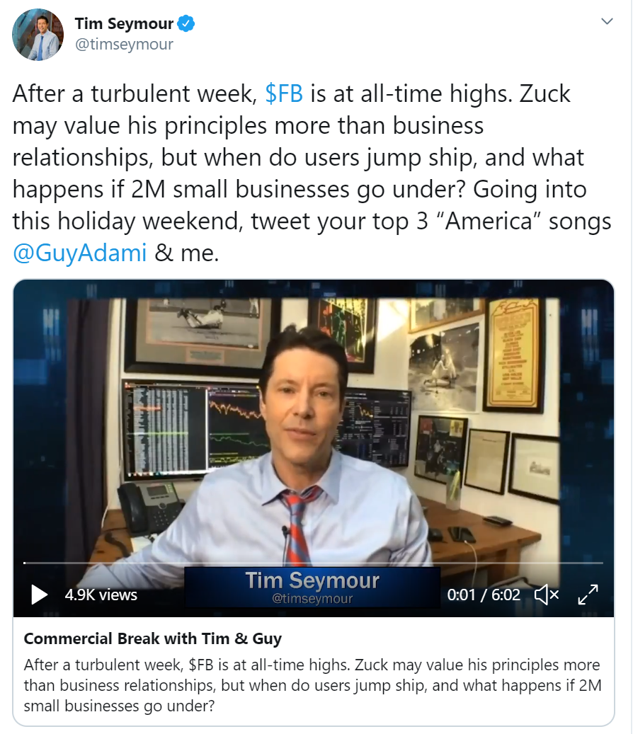 Tim Seymour Believes Hard Times Await Facebook (FB) Despite the Current ...